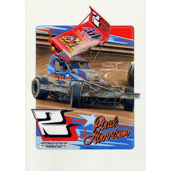Brisca F1 #2 Paul Harrison Serious Print – Stock Car & Banger Toy Tracks