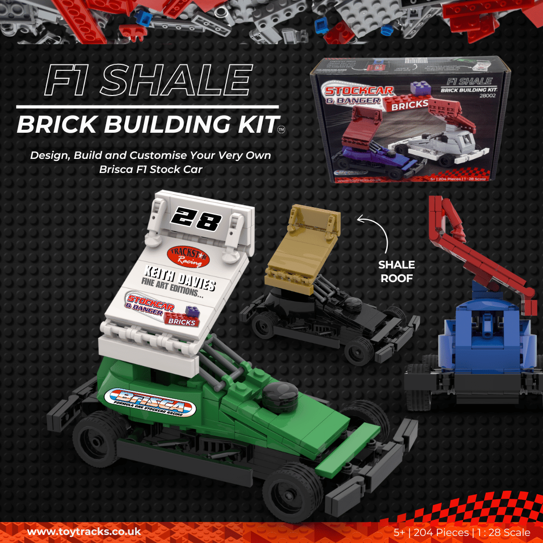 Brisca F1 Stock Car Brick Building Kit - Customisable Racing Model ...