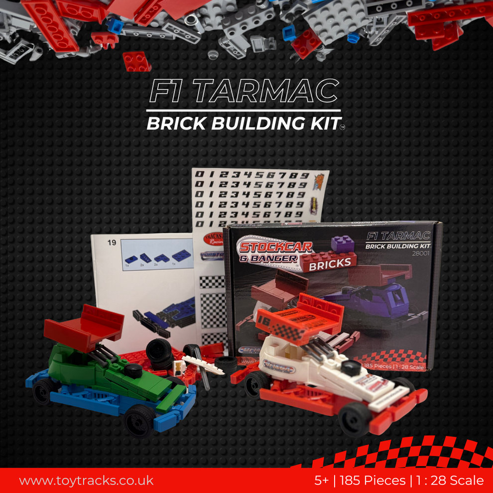 Brisca F1 Stock Car Brick Building Kit - Customisable Racing Model ...