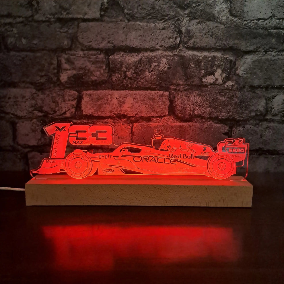 Max Verstappen Night Light LED Night Lamp F1 Home Decor Gift For Him ...
